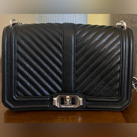 Rebecca Minkoff | Bags | New Rebecca Minkoff Black Chevron Love ...